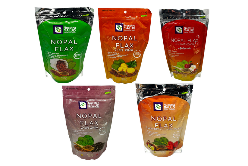 Nopal Flax Plus Pineapple Flaxseed Fiber Senna Colon Cleanser (454g ...